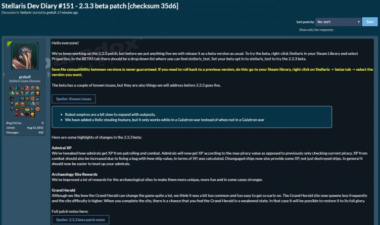 「Stellaris」開発日記#151――2.3.3ベータパッチ – Simulationian.com