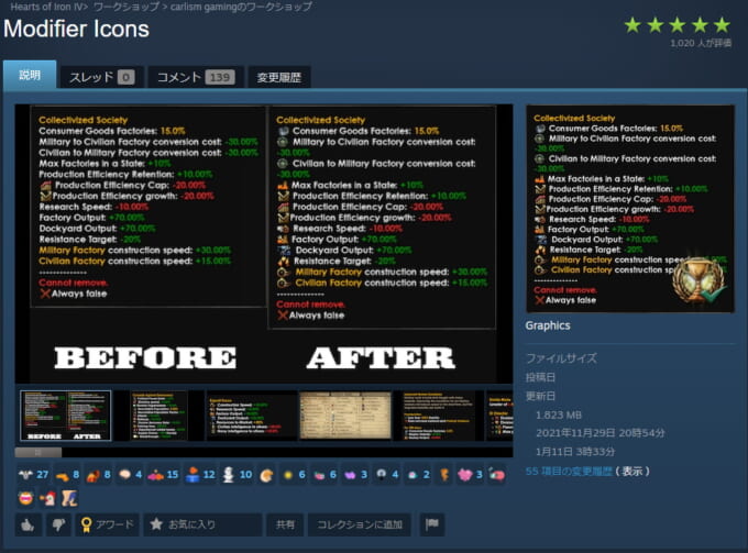 補正にアイコンを追加するHoI4用Mod「Modifier Icons」 – Simulationian.com